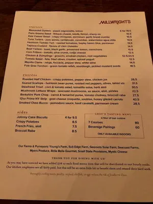 Millwright's Restaurant and Tavern in Simsbury, CT - 4.6 Rating