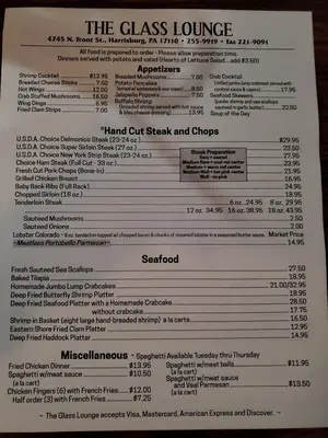 Glass Lounge Restaurant in Harrisburg, PA - 4.4 Rating